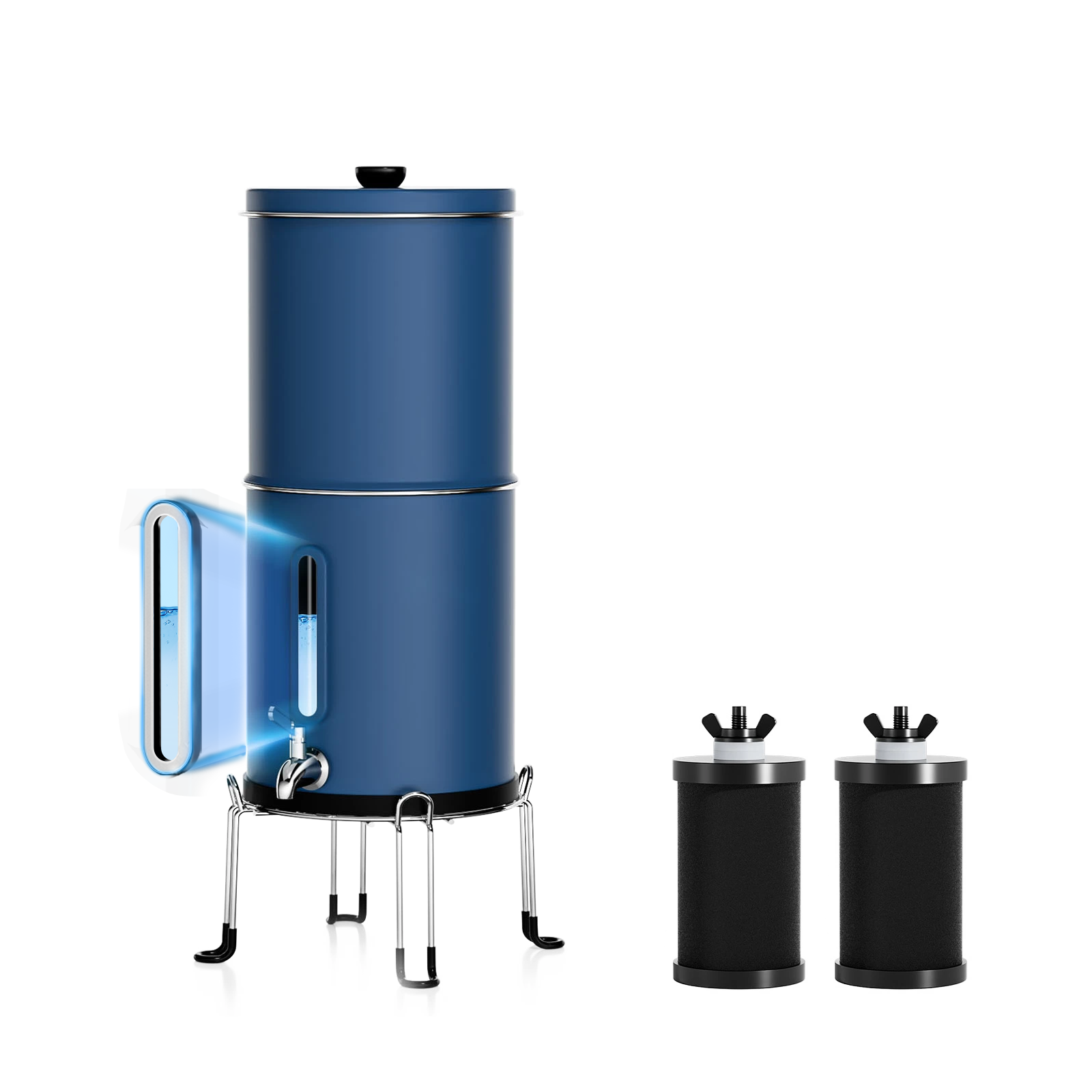 Colored Water Filter System – Purewell - Gravity-fed Water Filtration ...