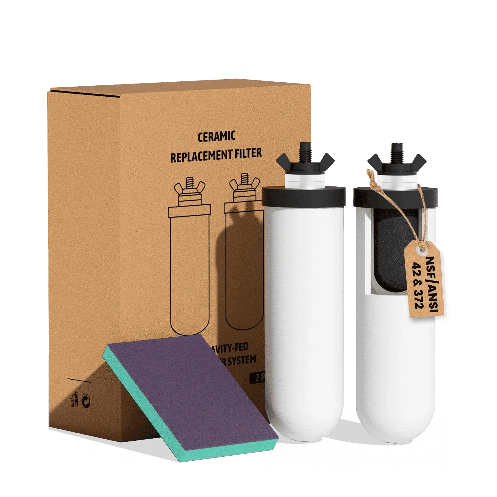 Purewell® - K Series - Ceramic Water Filter Elements for Gravity-fed W ...